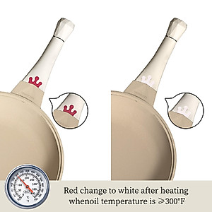 Tiborang 8 in 1 Frying Pans Nonstick,11" Frying Pan Skillet with Lid,Steamer for Cooking,All in One Pan Cookware for All Stoves,Woks & Stir-Fry Pans Nonstick,Saute Pan PFAS-Free/PFOA-Free(White)