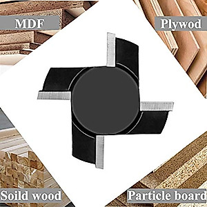 CNC Spoilboard Surfacing Router Bit, 1/2 Inch Shank Carbide Tipped Surface Planing Bottom Cleaning Cutter Slab Flattening Router Bit, Wood Milling Cutter Planer Woodworking Tool