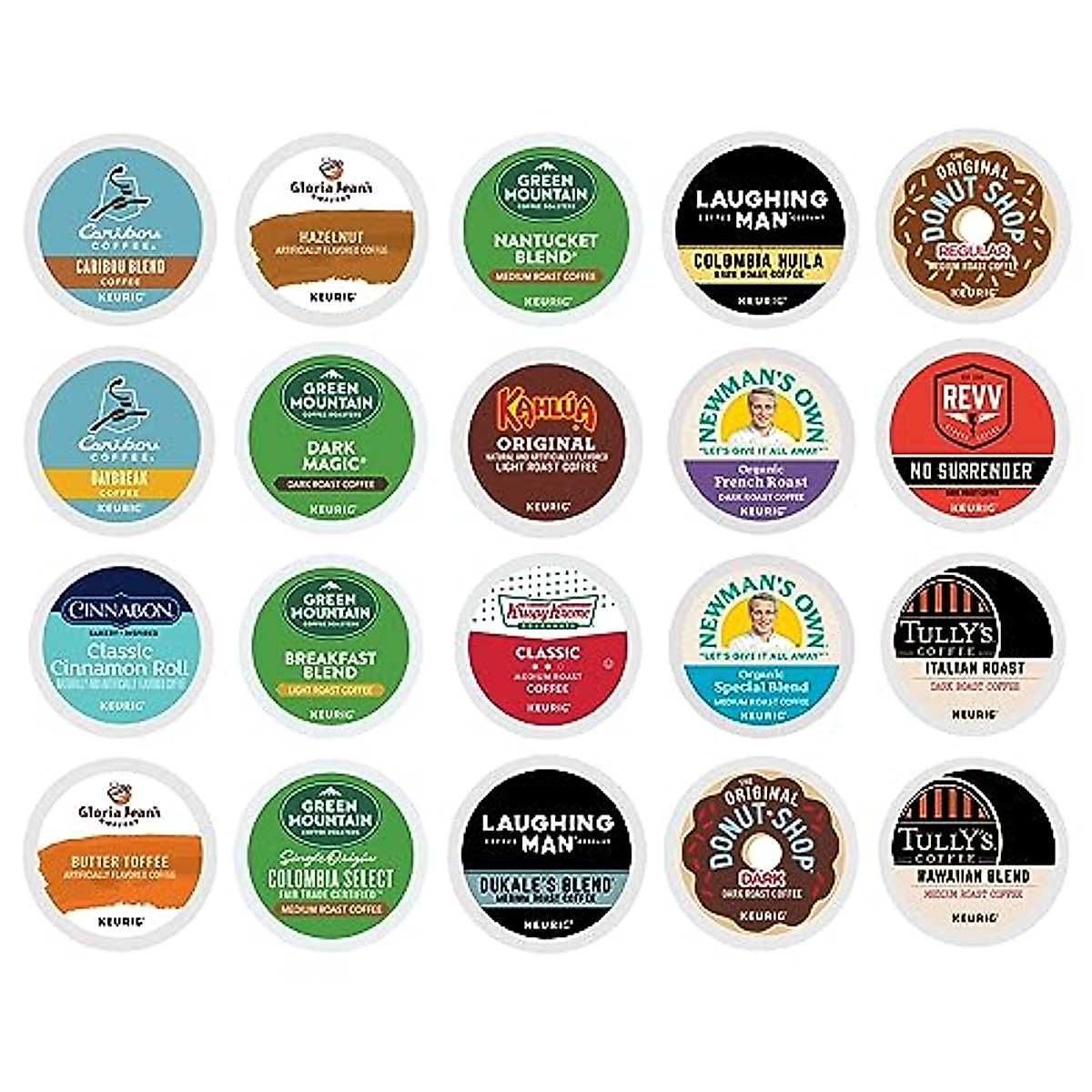 Keurig Coffee Lovers' Collection Sampler Pack, Single-Serve K-Cup Pods, Compatible with all Keurig 1.0/Classic, 2.0 and K-Café Coffee Makers, Variety Pack, 40 Count