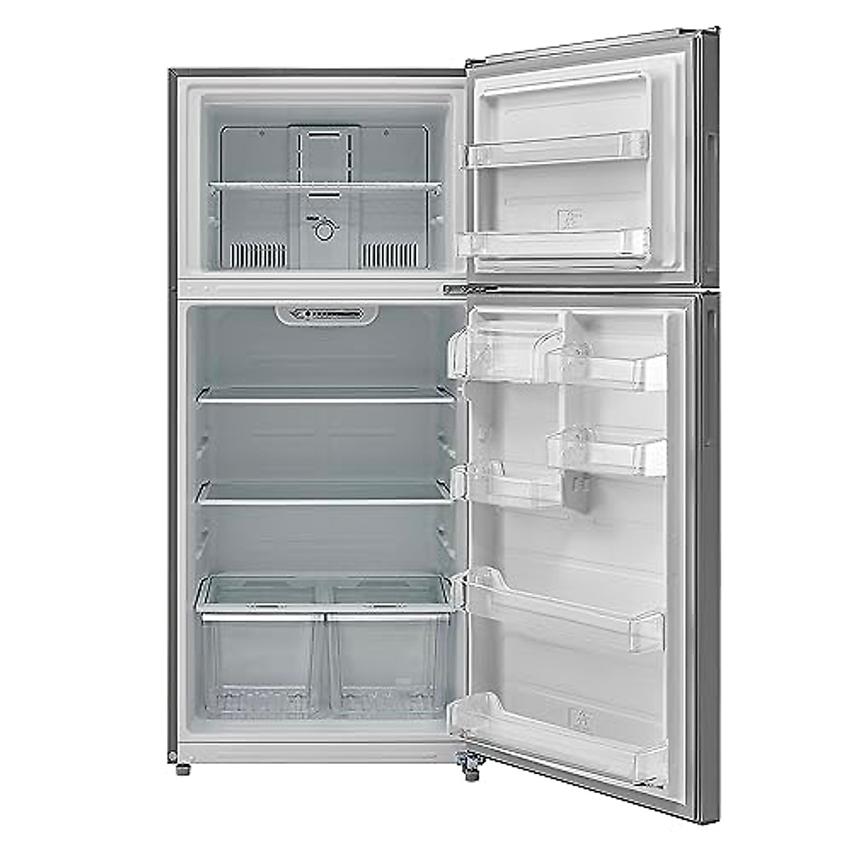 West Bend Frost Free Apartment Size Refrigerator, 18-Cu.Ft, Metallic