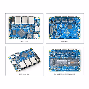 Nanopi R5S Router RK3568 development board OpenWRT A55 HDMI2.0 2.5G Gigabit network port (4GB Ram, No power Supply)