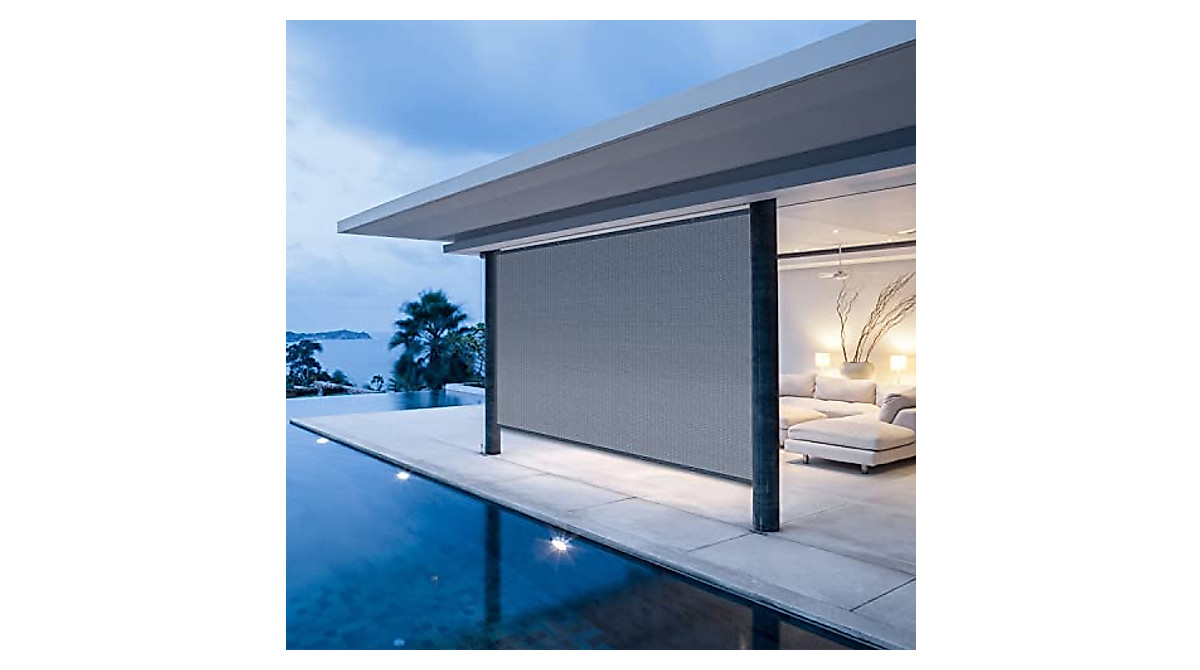 VICLLAX Shade Fabric Sun Shade Cloth Privacy Screen with Grommets for ...