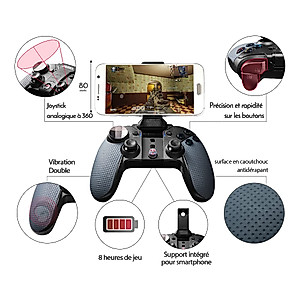 SHAKS S3b Mobile Game Controller for Android, Windows, MacOS, iOS, X-Cloud, Stadia, Geforce - Bluetooth Wireless Gamepad, Powered by Qualcomm