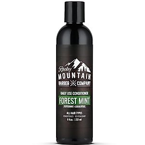 Rocky Mountain Barber Company Men's Conditioner - Tea Tree Oil, Peppermint & Eucalyptus for All Hair Types - 8oz