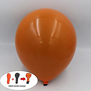 Double Stuffed Orange Apricot Black Balloon Garland Arch Kit-Orange, Apricot, Black Balloons For Baby Shower, Birthday Party, Bridal Shower, Celebrations