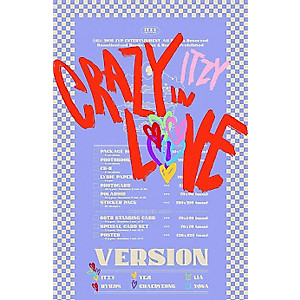 Pledis ITZY - CRAZY IN LOVE (Vol.1) Album+Extra Photocards Set (YEJI ver.)