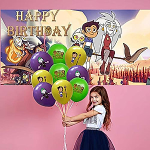 The Owl House Party Supplies Plates Decorations Birthday Cake Topper Banner Decor Backdrop Balloons