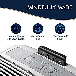 DeLonghi PACEM360 WH Penguino Portable Air Conditioner, White