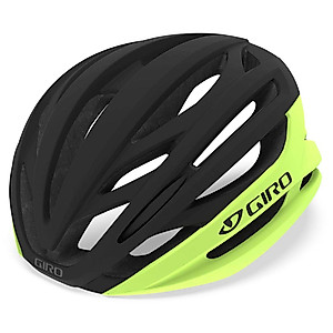 Giro Syntax MIPS Adult Road Cycling Helmet - Highlight Yellow/Black (Discontinued), Medium (55-59 cm)