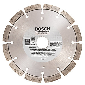 Bosch DB664 Premium Plus 6-Inch Dry Cutting Segmented Diamond Saw Blade with 7/8-Inch Arbor for Granite