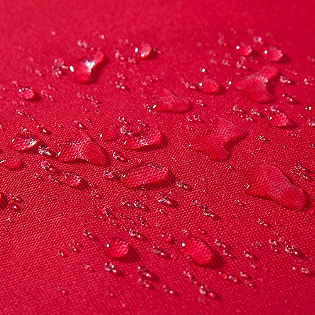 MIULEE Pack of 2 Decorative Outdoor Waterproof Pillow Covers Square Garden Cushion Sham Throw Pillowcase Shell for Christmas Patio Tent Couch 18x18 Inch Red