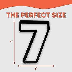 7 Block Numbers Cookie Cutter with Easy to Push Design (3.5 inch)