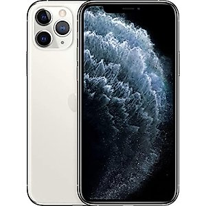 Apple iPhone 11 Pro Max, US Version, 512GB, Silver - Unlocked (Renewed)