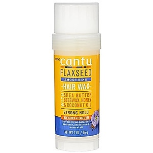 Cantu Flaxseed Smoothing Hair Wax with Shea Butter, Beeswax, Honey & Coconut Oil 2 oz