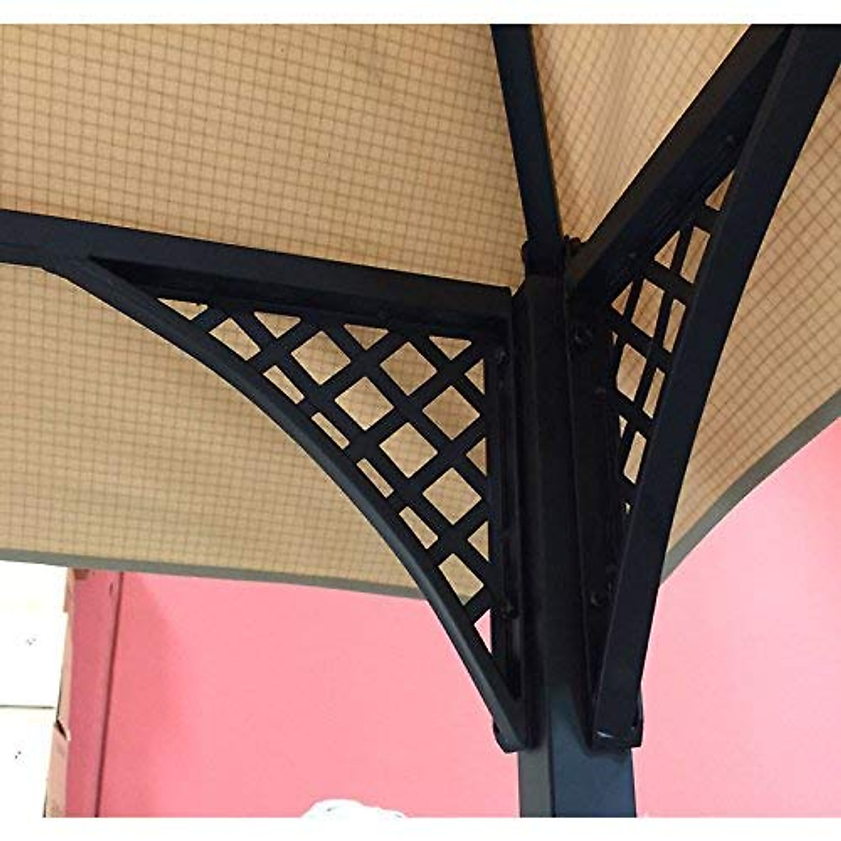 Garden Winds Replacement Canopy for The Windsor Grill Gazebo - Riplock 350 - Beige - Will ONLY FIT Model L-GG054PST Will NOT FIT Any Other Model