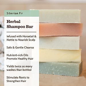 Moon Valley Organics HERBAL SHAMPOO BAR - SIBERIAN FIR (2PACK)