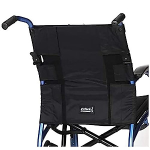 Strongback Mobility Excursion 12S+AB Lightweight Folding Wheelchair for Adults and Seniors - Transport Chair with Built-in Adjustable Lumbar Support; 18" Seat (12" Rear Wheels)