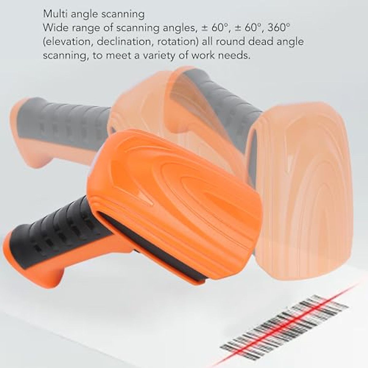 XWXLIJV Bar Code Reader Wired USB Connection Plug and Play Handheld USB QR Barcode Scanner Global Scanning High Sensitivity 1D 2D QR Barcode Scanner for Mobile Payment Store