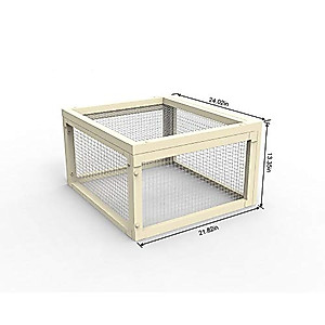 New Age Pet ECOFLEX Sonoran Tortoise House Habitat Stainless Steel Pen, Maple (EHRTT18-00P)