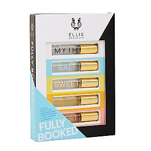 ELLIS BROOKLYN Limited Edition Fully Booked Rollerball Gift Set, Clear, 5-Piece Set (QBVG8406)