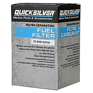 Quicksilver 8M0154758 Water Separating Fuel Filter for Various Marine Engines