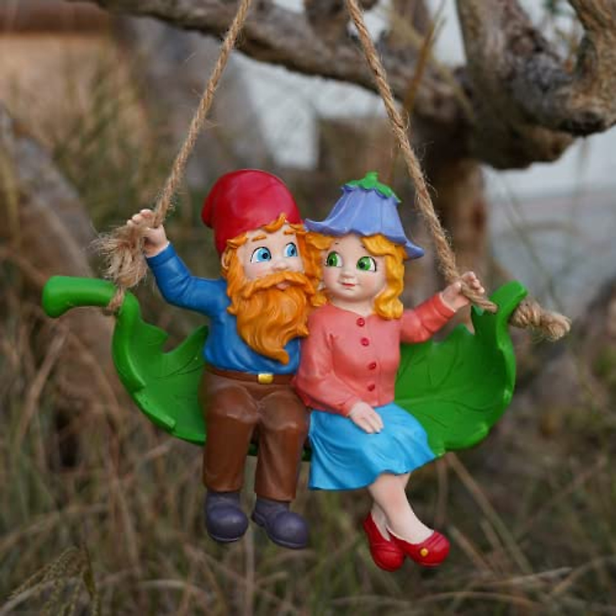 By Mark & Margot - Garden Gnome Outdoor Statues Lawn Gnome Decorations - Beautiful Funny Handmade Gnome Garden Sculpture for Home or Yard Pefect Garden Decor As Holiday Art Gnome Gifts.