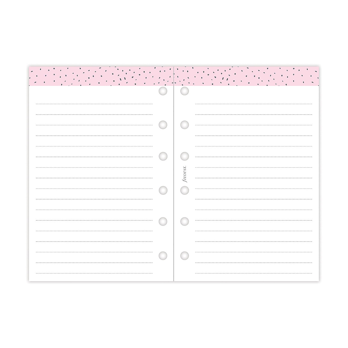 Filofax Pocket Confetti Week to View Diary, organizer diary, 2023, diary refill, calendar, White