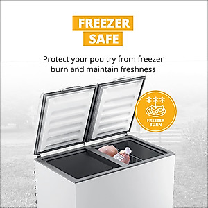 Stromberg's Large Turkey Heat Shrink Clear Bags, Freezer-Safe, BPA & BPS Free Bags with 65 Micron Thickness, Ideal for 25-30 lb Poultry, 18"x32", 100 Pack