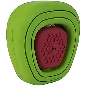 JW CHEW-EE Dental Dog Chew Toy; Cleans Your Pet's Teeth and Gums As They Play; Add Their Favorite Flavors, Apple Core