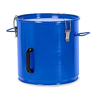 Crutello Grease Disposal Bucket - 8 Gallon Fryer Oil Disposal Caddy Transport Container with Locking Lid, Grease Container Storage for Hot Cooking Oil