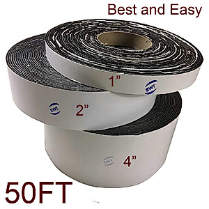 (615) EWT Premium Asphalt Tarmac Parking lot Joint and Crack Sealer Hot-Filler Repair Tape 50 FT Long (2 inchs x 50ft Tape)