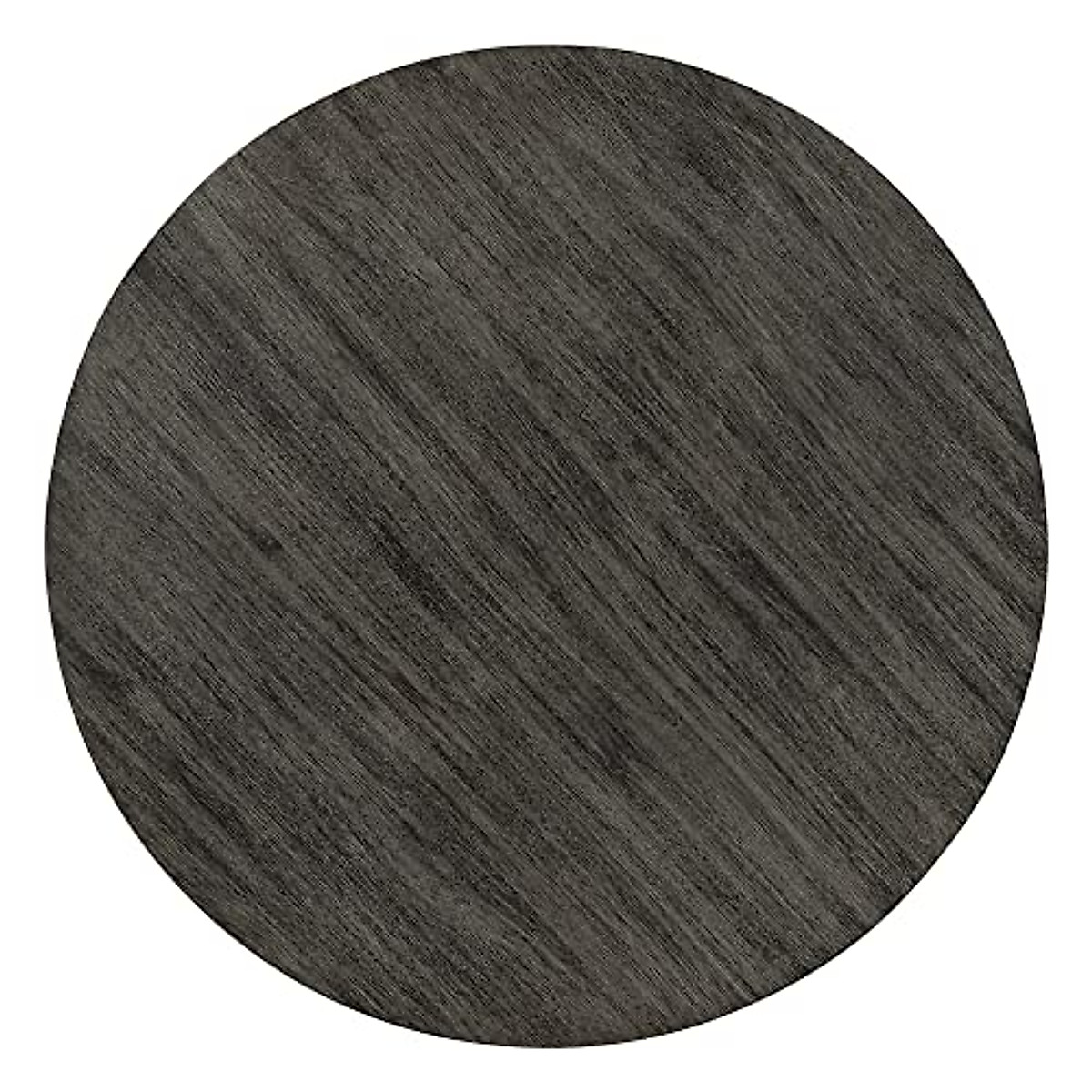 Merax Dining Table Set for 4, Round Solid Wood, with Trestle Legs, High-Back Upholstered Chairs and Stable & Elegant Design, 5 Piece, 42" x 42", Grey