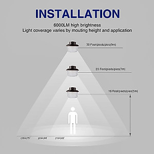SAATLY LED Barn Light 50W, Dusk to Dawn Area Lights with Photocell, Outdoor Security Flood Lighting, ETL & DLC Listed, IP65 Waterproof, 110-277V, 6000LM 5000K Daylight for Garage, Yard