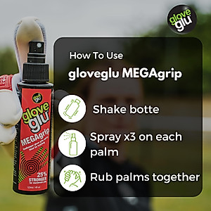 gloveglu MEGAgrip Goalkeeper Glove Grip Spray (120ml (4fl oz))