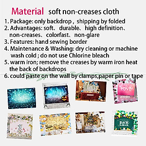 Prom Dance Decoration Photography Backdrop Shining Spot Bokeh Glitter Sparkle Blue Photo Background for Portrait Wallpaper Vinyl 7x5ft Birthday Party Supplies Photo Booth Studio Props Pictures