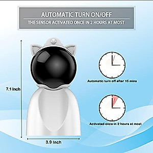 PetDroid Motion Activated Cat Laser Toys Automatic for Indoor Cats,Interactive Cat Toys for Kitten/Dogs,Rechargeable Large Capacity Battery,Adjustable Speed and Circling Ranges