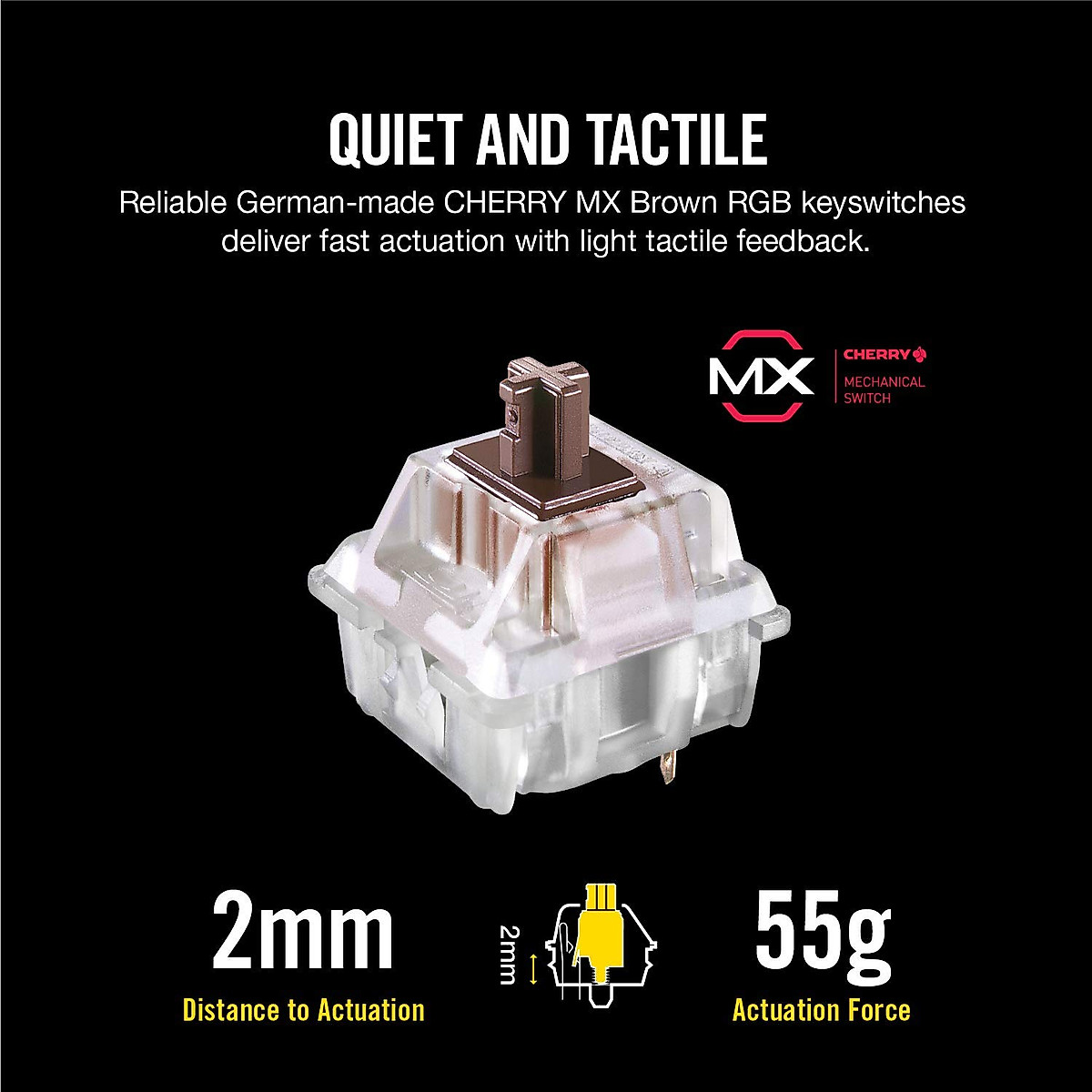 K70 RGB MK.2 Mechanical Gaming Keyboard â€” CHERRY MX Brown (Renewed)