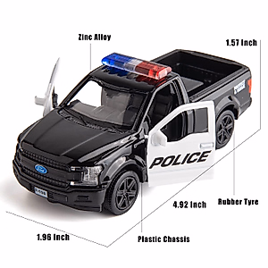 RMZ City Compatible for 5" Diecasting Alloy Car Model Ford F-150 Police Car Toy Car