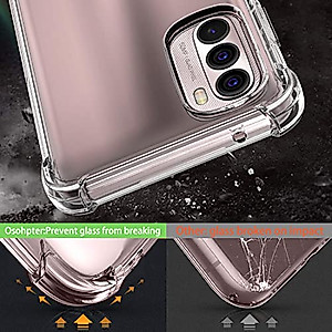 Osophter for Moto G Stylus 2022 Case: Clear Transparent Reinforced Corners TPU Shock-Absorption Flexible Cell Phone Cover for Motorola Moto G Stylus 4G 2022(Clear)