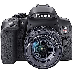 Canon EOS Rebel T8i DSLR Camera w/Canon EF-S 18-55mm F/4-5.6 is STM Zoom Lens + Case + 128GB Memory (28pc Bundle)