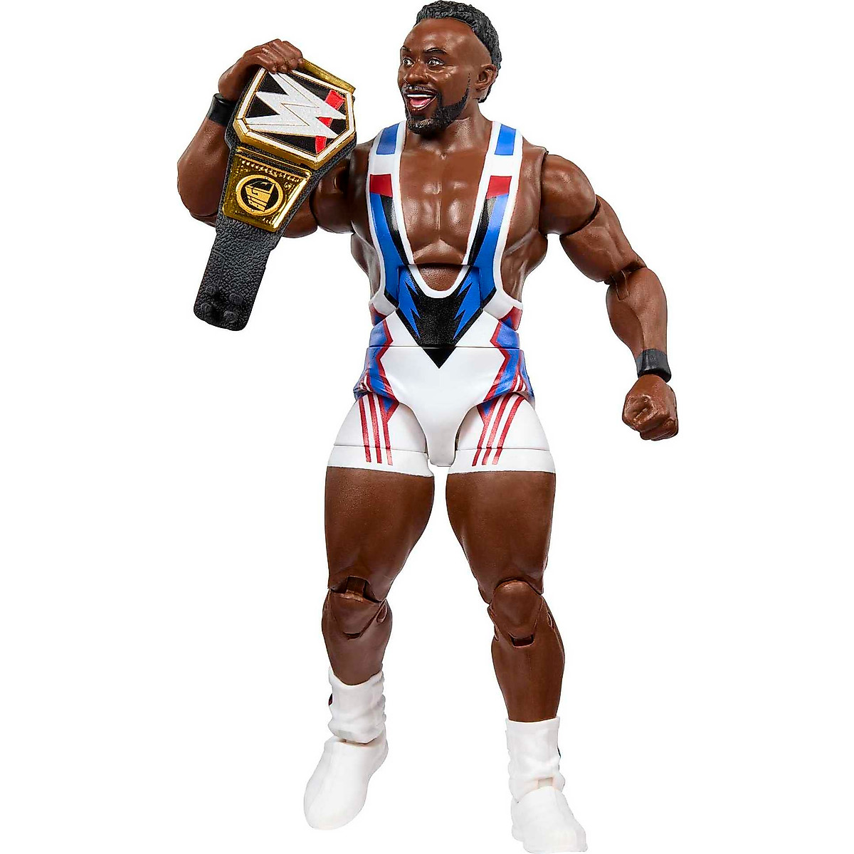Mattel WWE Elite Collection Action Figure & Accessories, Series #98 Big E 6-inch Collectible with 25 Articulation Points & Swappable Hands
