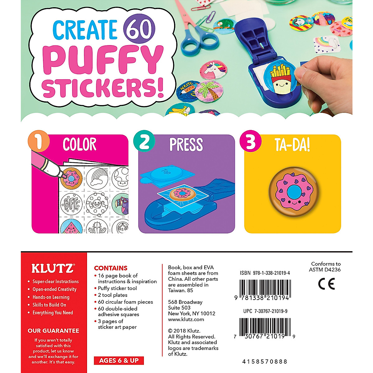 Klutz Make Your Own Puffy Stickers