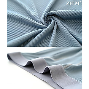 ZFLM Casual Workout Sets Two Piece Outfits for Women Ribbed Crop Tank Top High Waist Yoga Leggings Active Wear