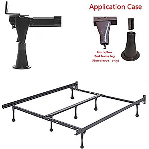 CAFORO Bed Frame Feet That Replace Your Wheels. Replacement Feet Allow Your Bed to Be Stationary Without Damaging Your Floor (Set of 4)