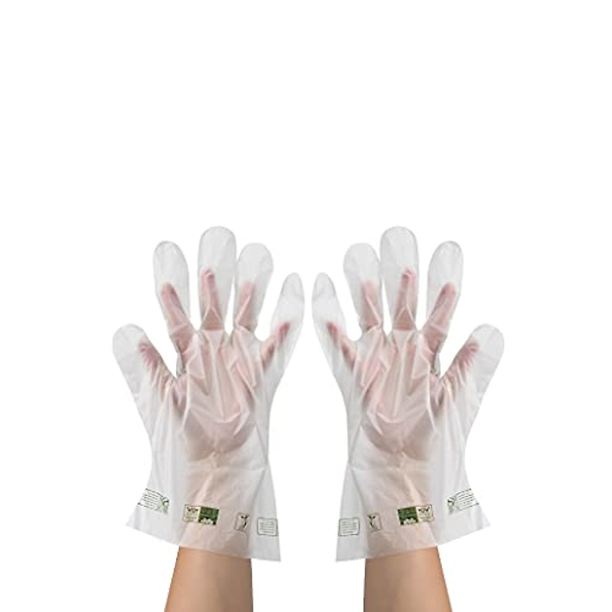 TYPLASTICS Compostable Food Prep Gloves, Large, Pack of 100, ASTM D6400, US BPI and Europe OK Compost HOME Certified