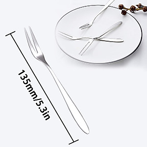 6Pcs Professional Escargot Forks, Mini Forks for Oyster and Shellfish, Appetizers Tasting Forks, Cocktail Fruit Forks