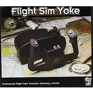 CH Products Flight Sim Yoke USB ( 200-615 ), Black