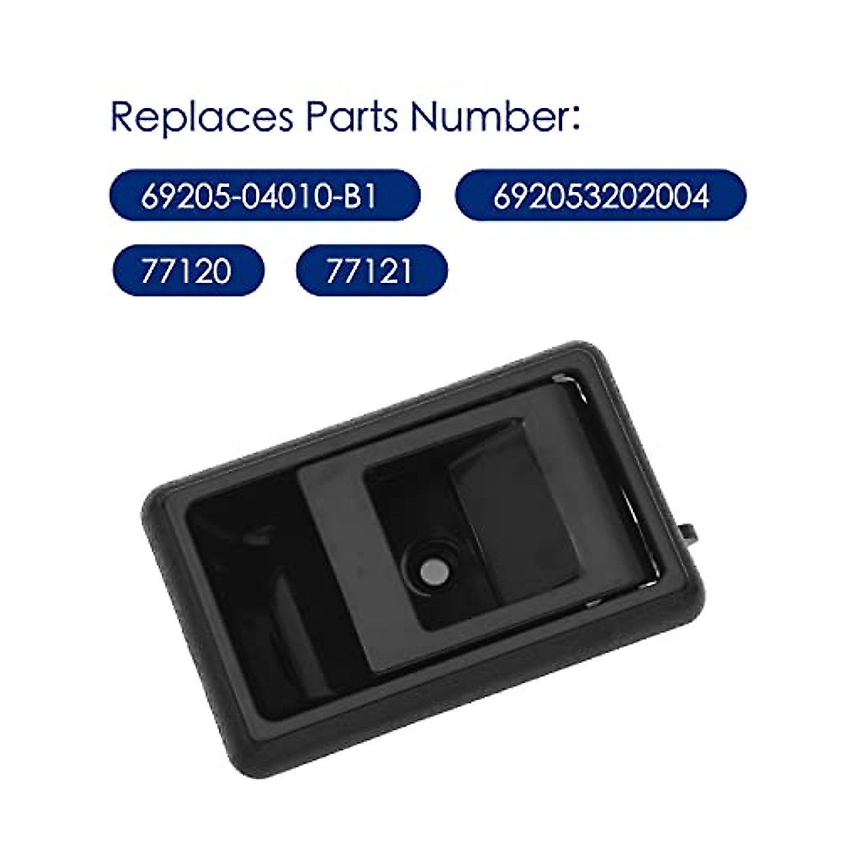 Inside Interior Door Handle Front & Rear Left Right Handle for Toyota 4Runner Corolla Tacoma Tercel Pickup 1987-2000,Geo Prizm 1992-1998,Black