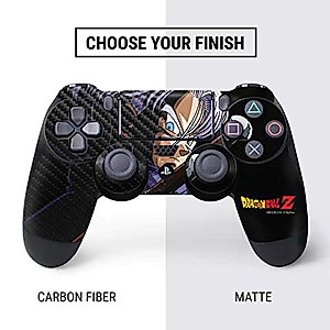 Skinit Decal Gaming Skin Compatible with PS4 Controller - Officially Licensed Dragon Ball Z Trunks Portrait Design