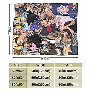 Blanket Misha Collins Soft and Comfortable Warm Fleece Blanket for Sofa,Office Bed car Camp Couch Cozy Plush Throw Blankets Beach Blankets